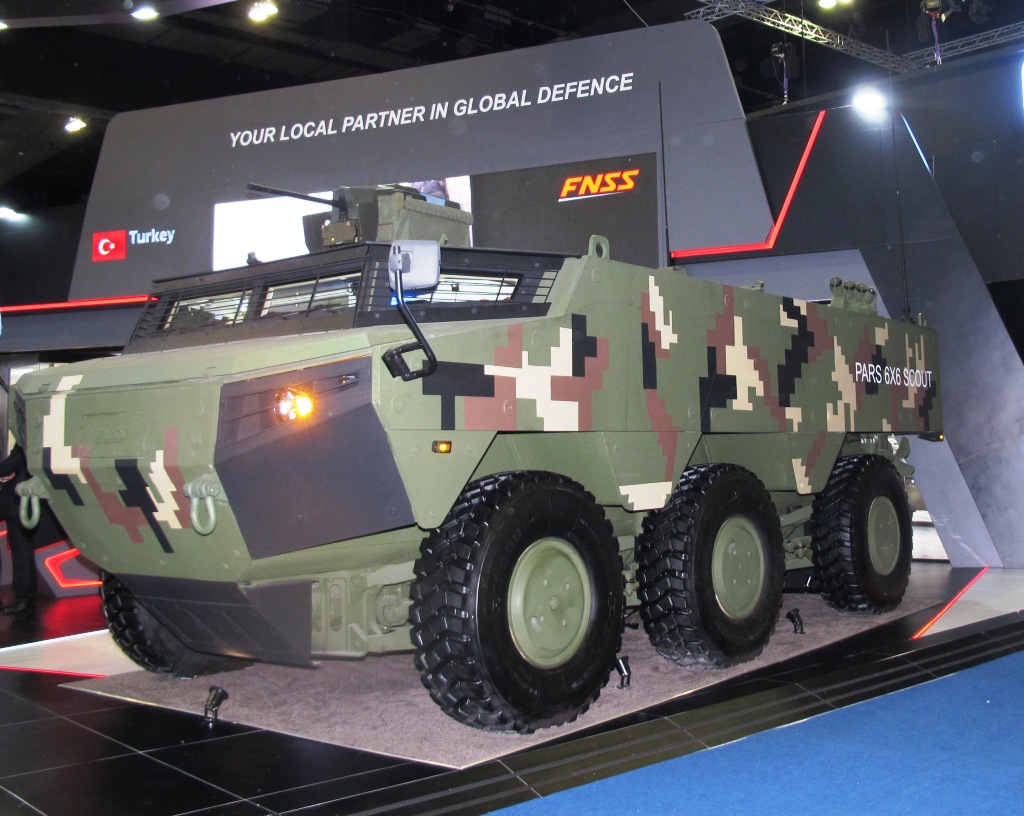 First foreign appearance for FNSS’ Pars 6x6 Scout - EDR Magazine