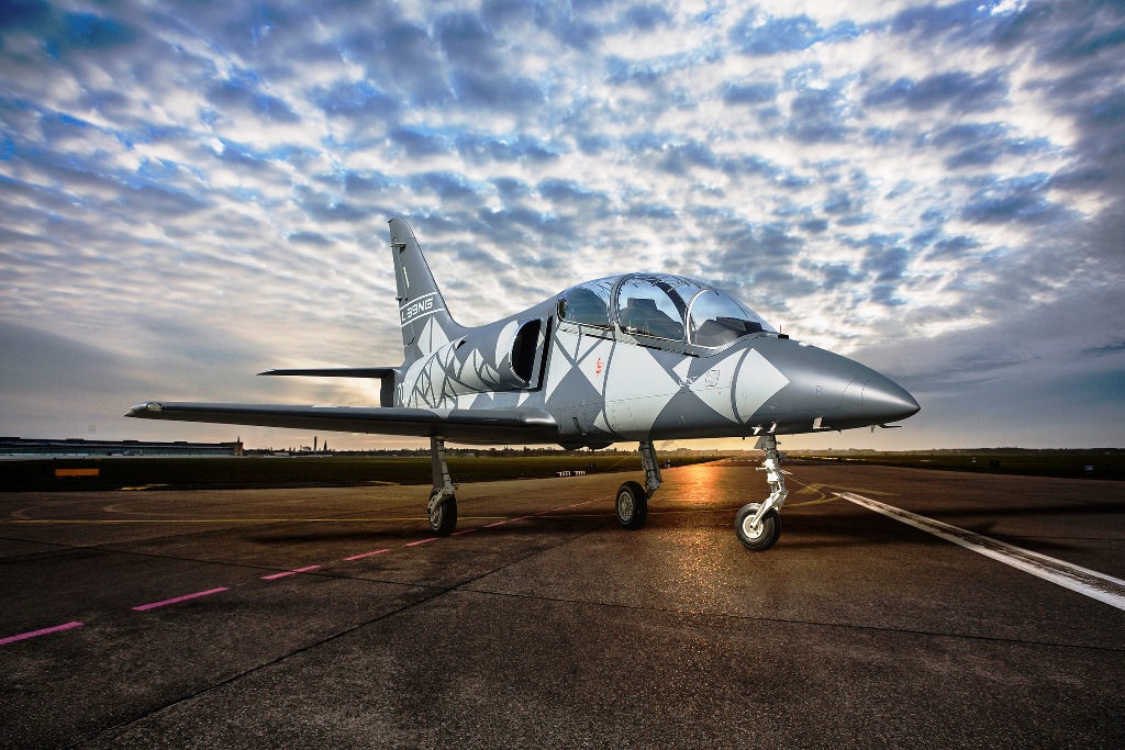 The new Czech jet aircraft L-39NG rolled out from the hangar to become ...