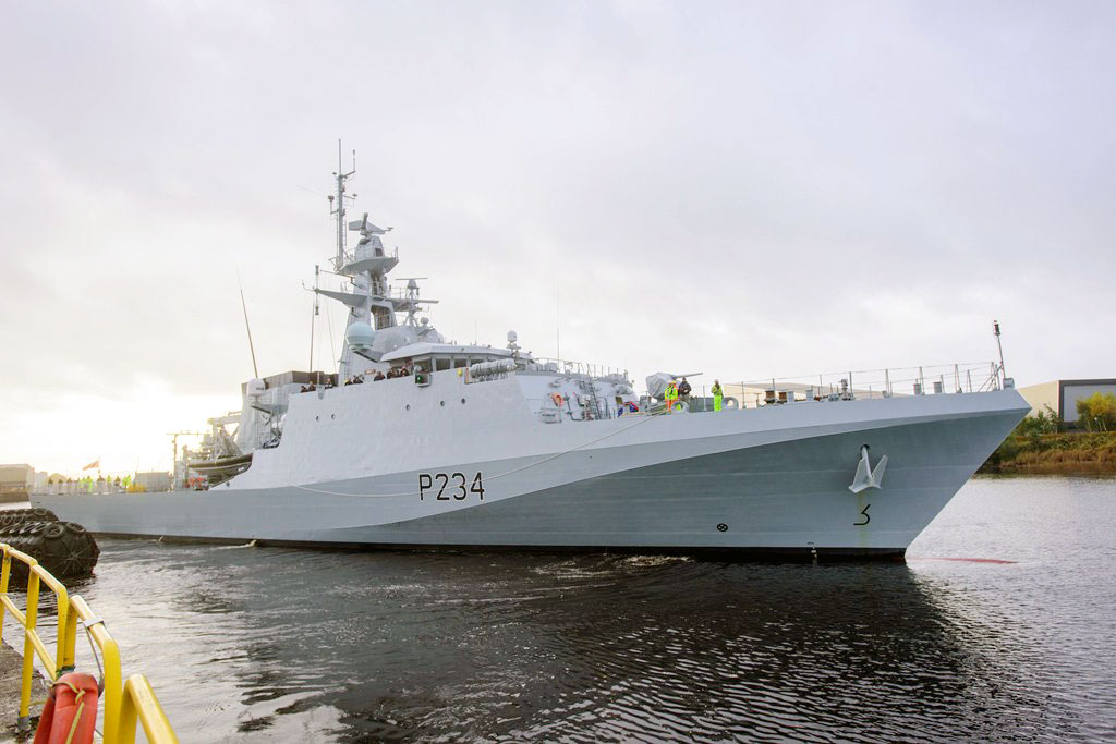 Final Next-Generation Patrol Ship departs Glasgow for her new home in ...