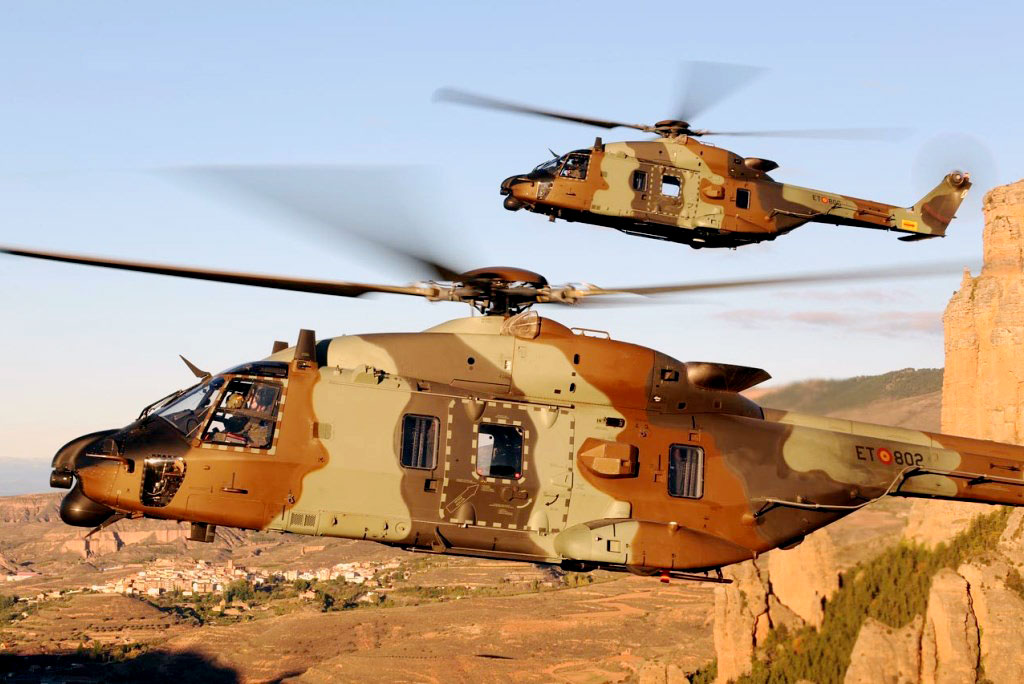 Indra will equip 24 Spanish NH90 helicopters with the maximum survival capability for 111 ...
