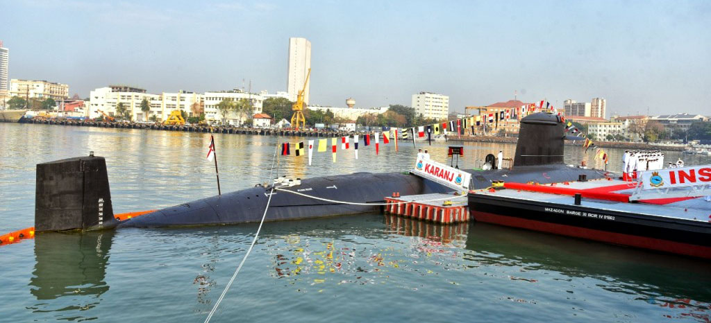 Commissioning of INS Karanj, the third Indian Kalvari-class submarine ...