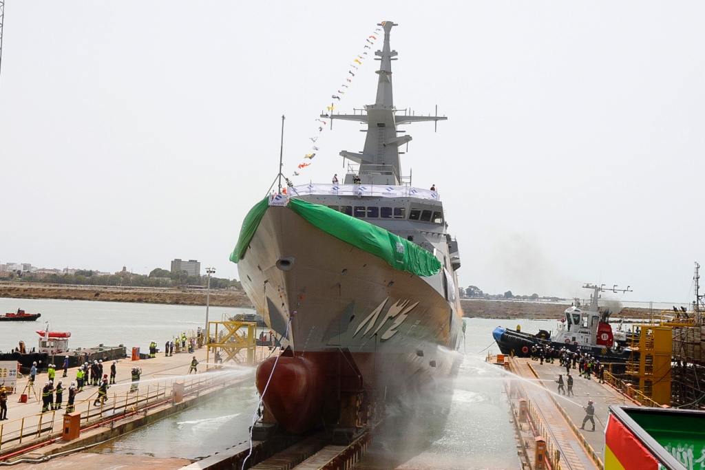 Navantia San Fernando launches the fourth corvette for Royal Saudi ...