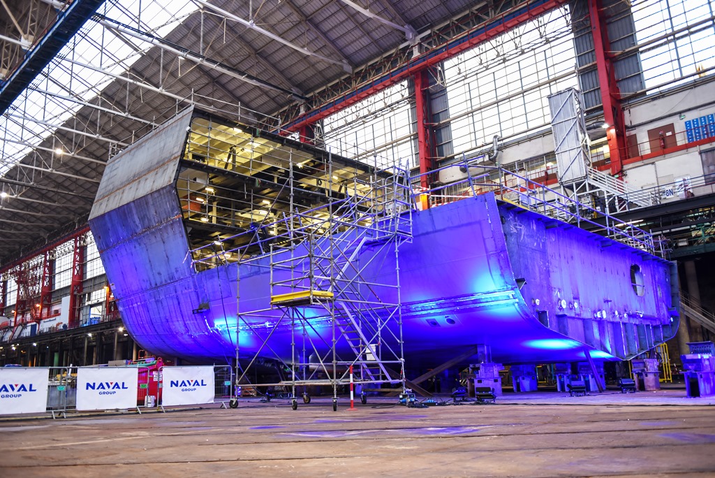 Naval Group lays the keel of the first defence and intervention frigate ...