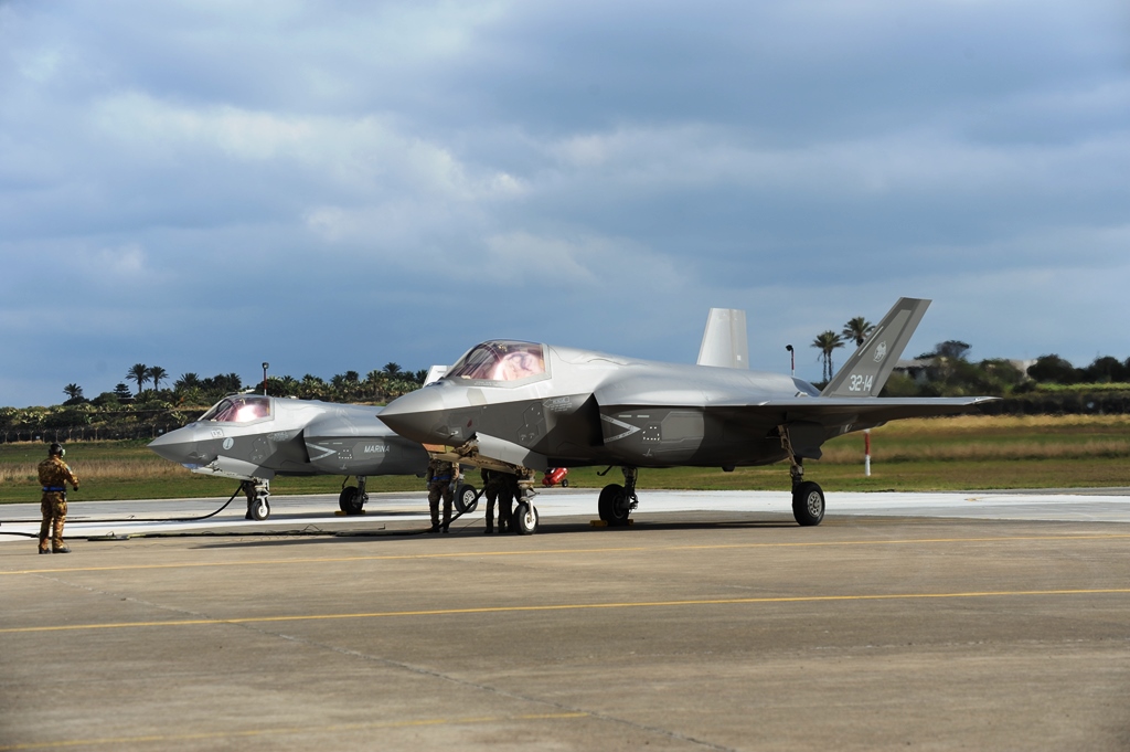 An integrated, joint Air Force and Navy expeditionary F-35B STOVL ...