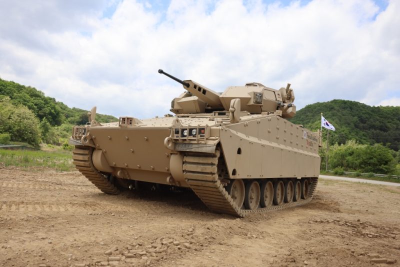 Redback infantry fighting vehicle demonstrates maneuvers for ROK Army ...