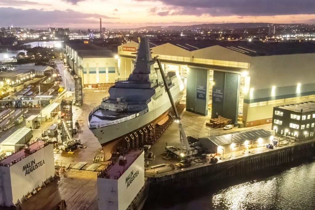 First Type 26 Frigate to enter the water for the first time - EDR Magazine