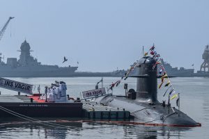 Commissioning of INS Vagir, the fifth Kalvari-class submarine entirely ...