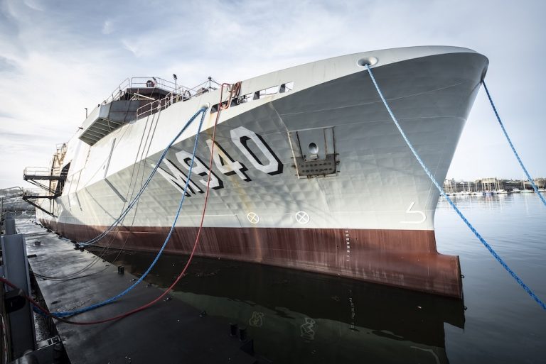 Naval Group launches the first mine countermeasure vessel of the ...