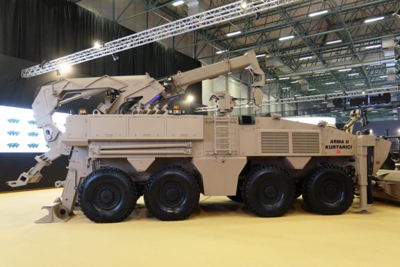 IDEF 2023 - Otokar unveils the Repair and Recovery variant of its Arma II 8x8 - EDR Magazine