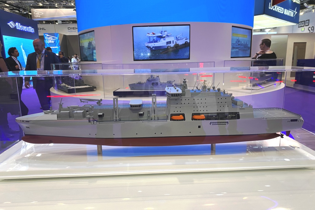 DSEI 2023 - Team Resolute unveils evolved UK Fleet Solid Support ship ...