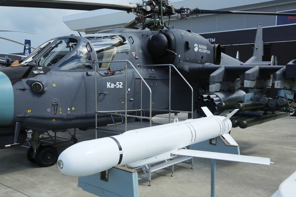 Army-2024 - The new Kh-MD-E missile will allow Ka-52 helicopters to hit targets at 40 km range ...