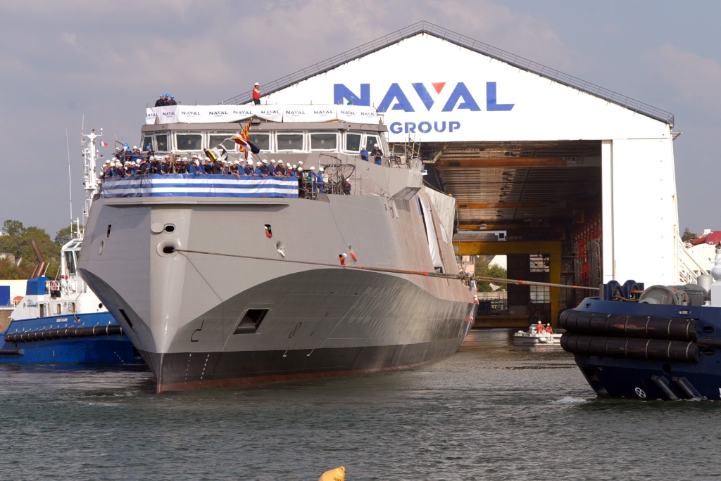 Launching of HS NEARCHOS, second Defence and Intervention Frigate (FDI ...