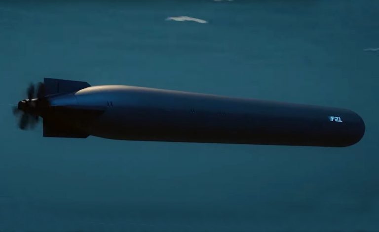 The French Navy live tests its new F21 torpedo sinking former patrol ...