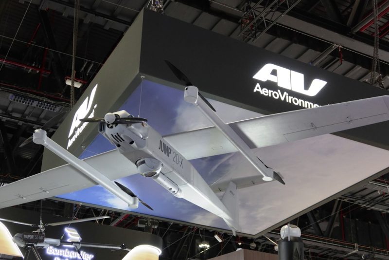 IDEX 2025 - First public appearance for AeroVironment Jump 20-X marinized VTOL UAV and first ...