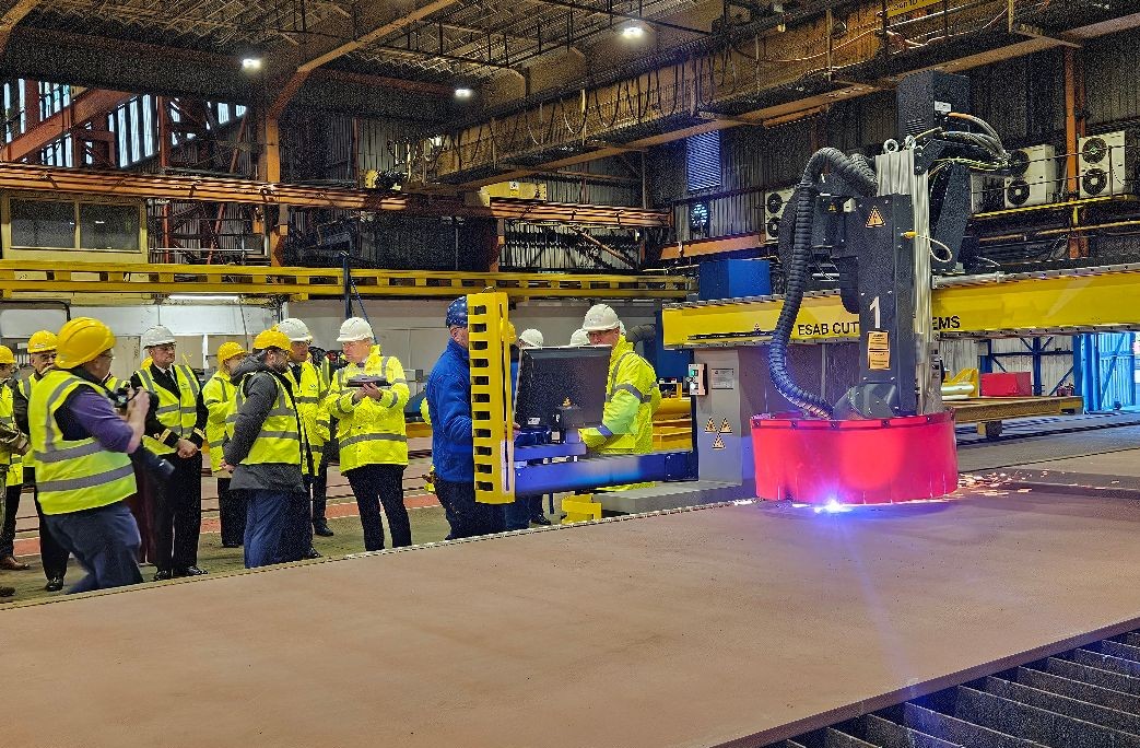 Steel cutting ceremony officially kicks off construction of the first ...